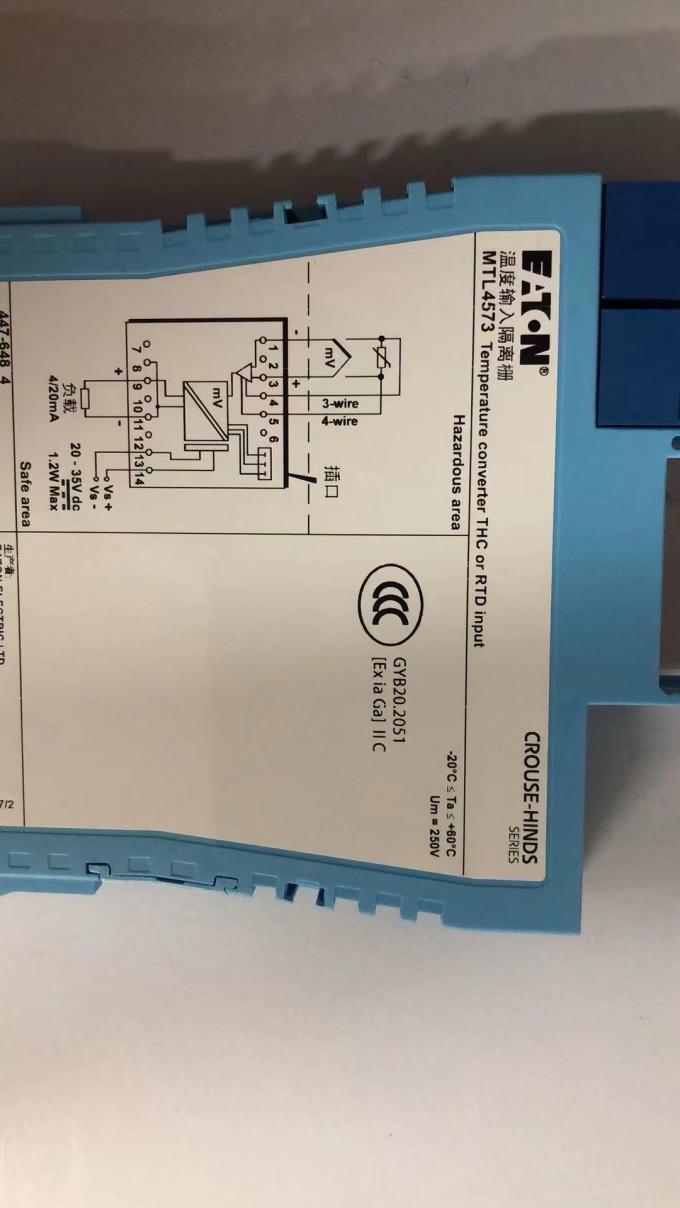 MTL4573 MTL 기기 온도 변환기 THC RTD 입력 채널 번호 하나
