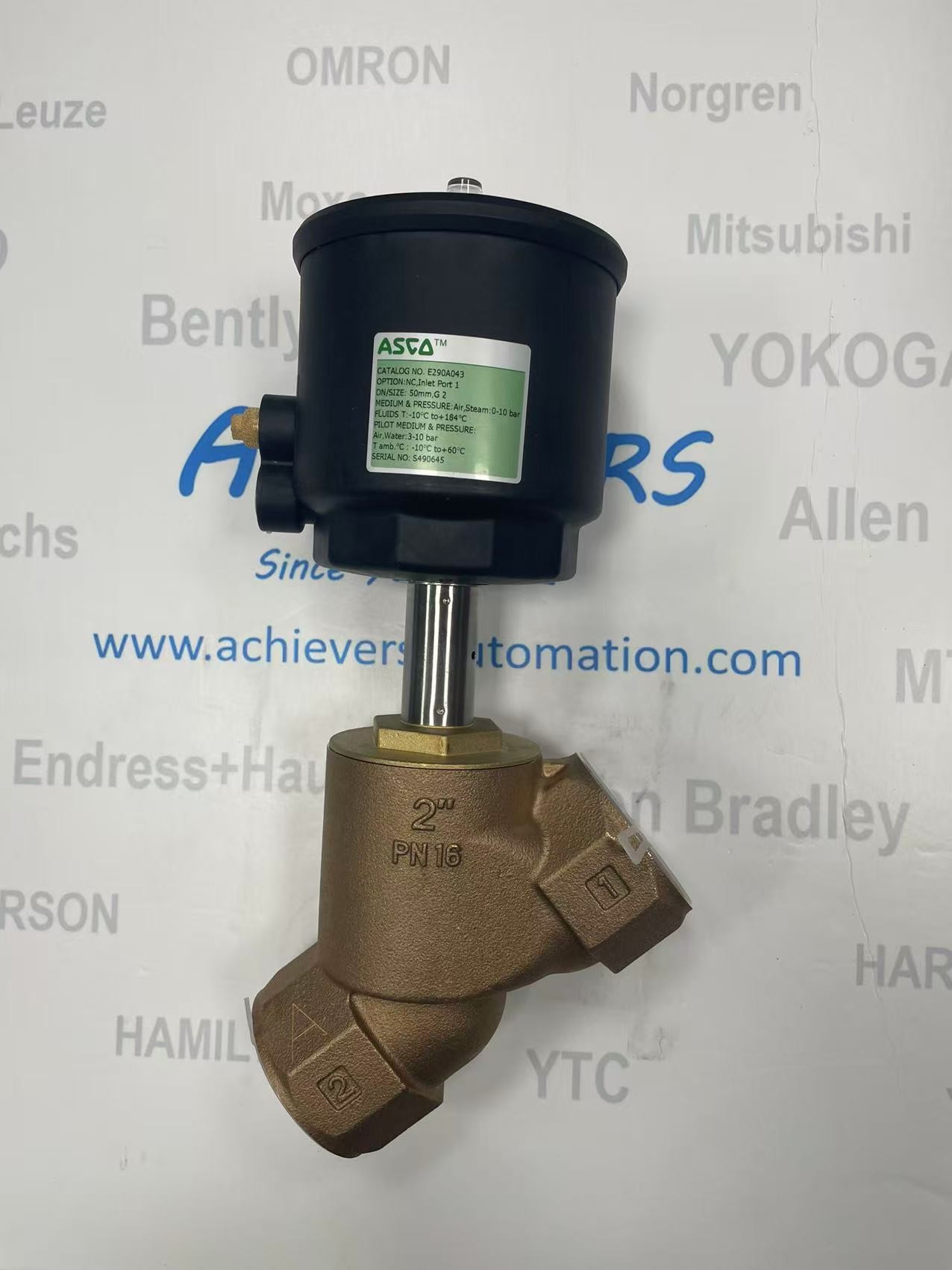 ASCO E290A043 각형 피스톤 밸브 200 146 산업용 톱크 4...20 mA 0...20 mA 입력 신호 범위